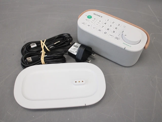SONY SRS-LSR200 PERSONAL Audio TV Speaker Wireless Charging Dock White ...
