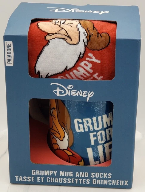 DISNEY SNOW WHITE & The 7 Dwarfs Grumpy Mug and Socks Gift Set $25.00 ...