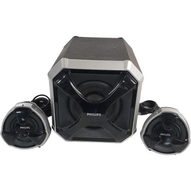 PHILIPS MMS 430/00 Multimedia Speaker System Audio - Aux Input £19.99 ...