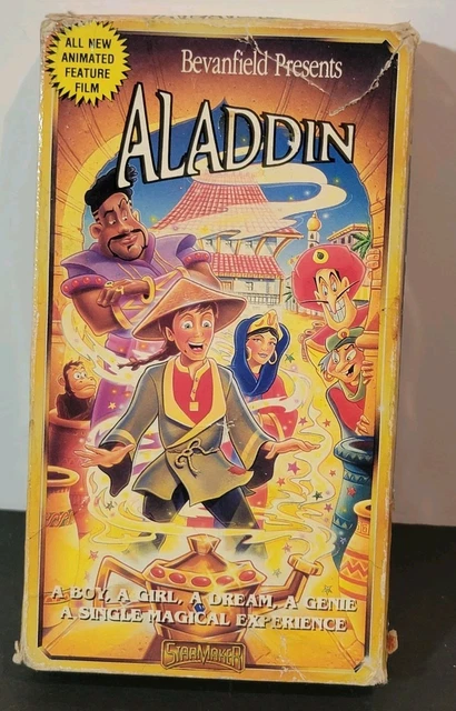 CLASSIC &ALADDIN& 2015 VHS Tape Non-Disney Brand STARMAKER Rare Tested ...