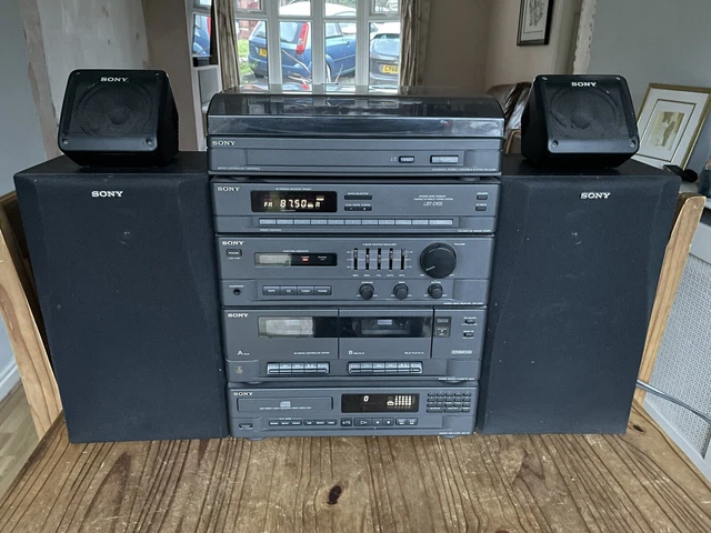 SONY MUSIC SYSTEM - Twin Tape & Radio - LBT-D105 - Turntable - CD ...