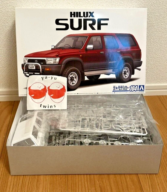 AOSHIMA NO.104 TOYOTA VZN130G Hilux Surf SSR-X Wide Body 1/24 Scale ...