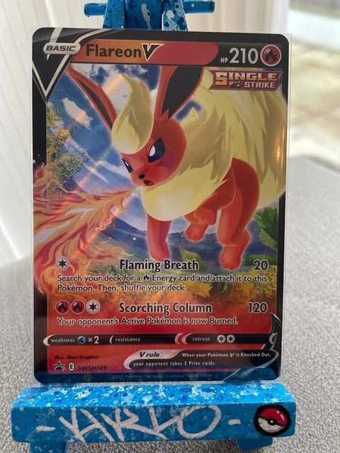 Leafeon Pokemon Card Flaeon V #SWSH149 Pices | Pokemon Pomo | Pokemon ...