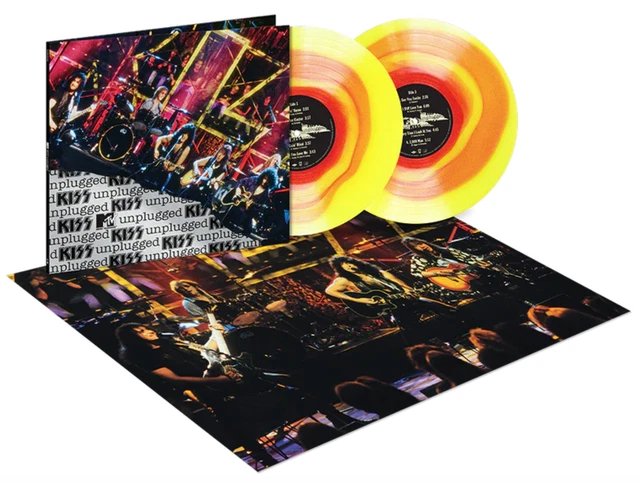 KISS 2026 MTV Unplugged 30th Anniversary YELLOW & RED COLORED Vinyl 2 ...