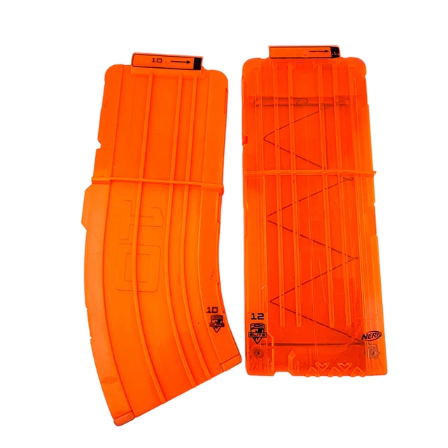 HASBRO NERF N Strike Elite Blaster Dart Clip 10 and 12 shot Ammo clips ...