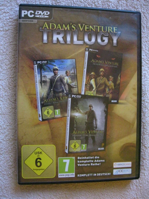 PC DVD ROM Spiel Adam's Venture Trilogy (PC, 2013, DVD-Box) König ...