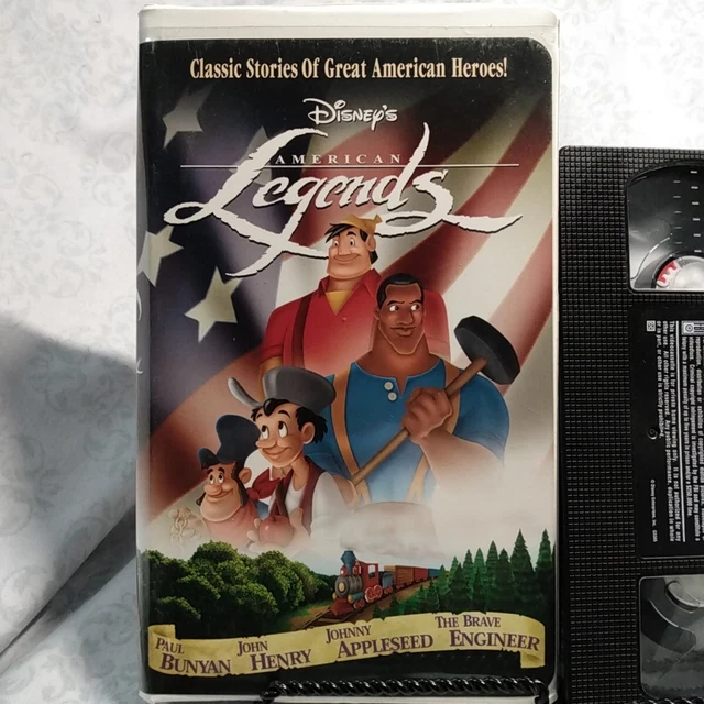 DISNEY AMERICAN LEGENDS Vhs Video Tape PAUL BUNYAN John Henry JOHNNY ...
