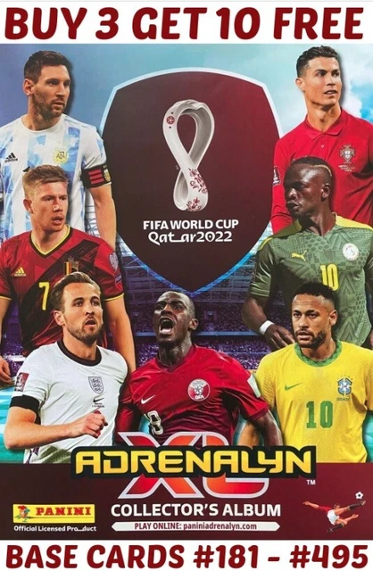 PANINI ADRENALYN XL World Cup Qatar 2022 Base Card #181 - #495 £0.99 ...