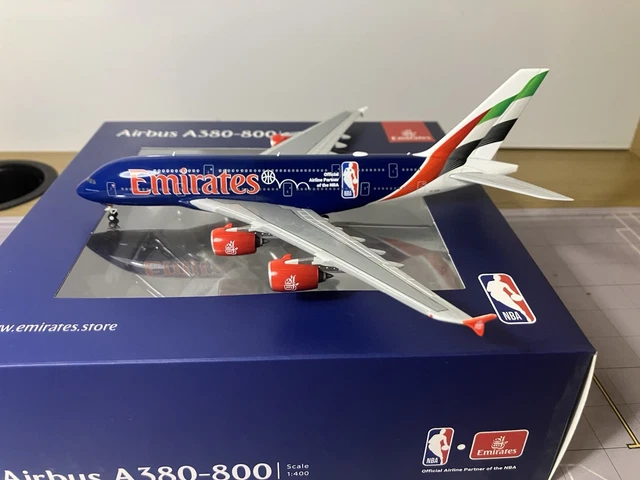 GEMINI 1:400 , Emirates, Airbus A380, A6-Eod, Nba Livery £34.99 ...