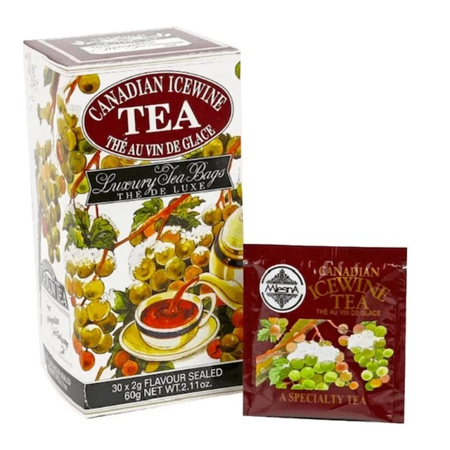 MLESNA CANADIAN ICEWINE Flavoured Pure Ceylon Tea 30 Count Bags £8.95 ...