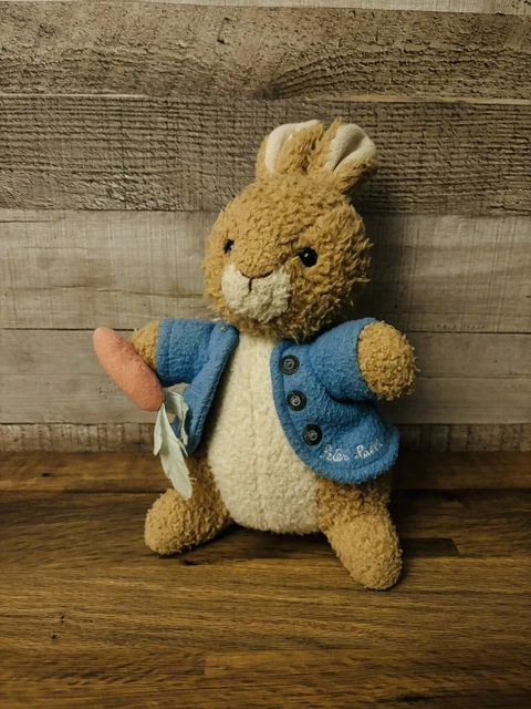VINTAGE EDEN WIND Up Musical Peter Rabbit Plush Toy Carrot 11" Head ...