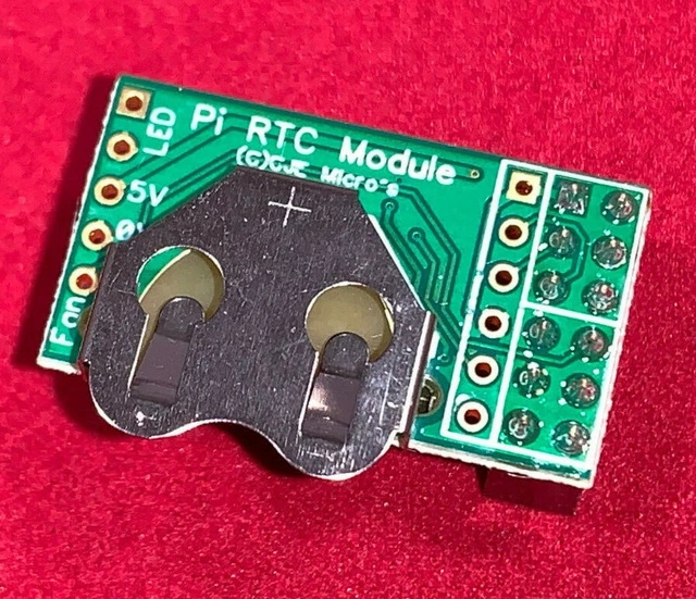 RASPBERRY PI RTC Real Time Clock module. Pi 4 Fan and/or Heatsink ...