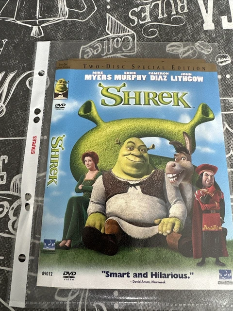 SHREK DVD 2001 DreamWorks Original Animated Freature Movie Classic ...