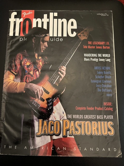 FENDER FRONTLINE CATALOGUE 1999 Jaco Pastorius EUR 25,79 - PicClick FR