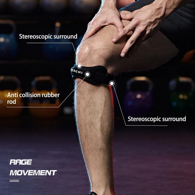 PATELLA KNEECAP BAND Knee Tendinitis Pain Relief Patellar Support ...