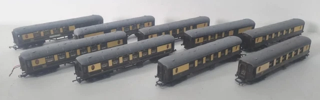 CODE 3 TRIANG Oo 9 Car Pullman Cream & Brown Locomotive Train Set With ...
