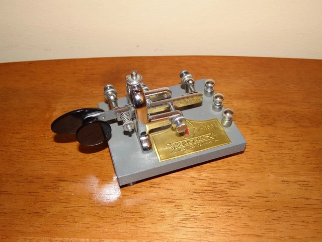 VINTAGE VIBROPLEX BUG Morse Code Key #53661 £109.32 - PicClick UK
