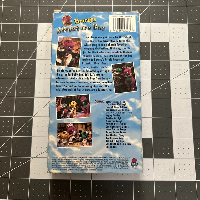 BARNEY - BARNEYS Adventure Bus (VHS, 1997) EUR 9,94 - PicClick FR