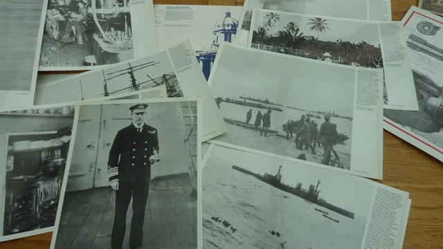 WW1 1970S ORIGINAL IWM FOLDER NAVAL WARFARE 1914-18 16 X PHOTOS 12 X 8 ...