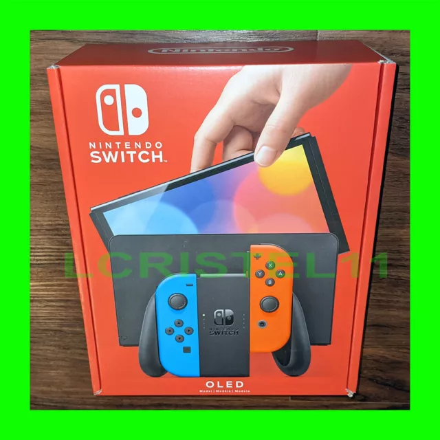 New Nintendo Switch Oled Model Handheld Console 64gb Black Red
