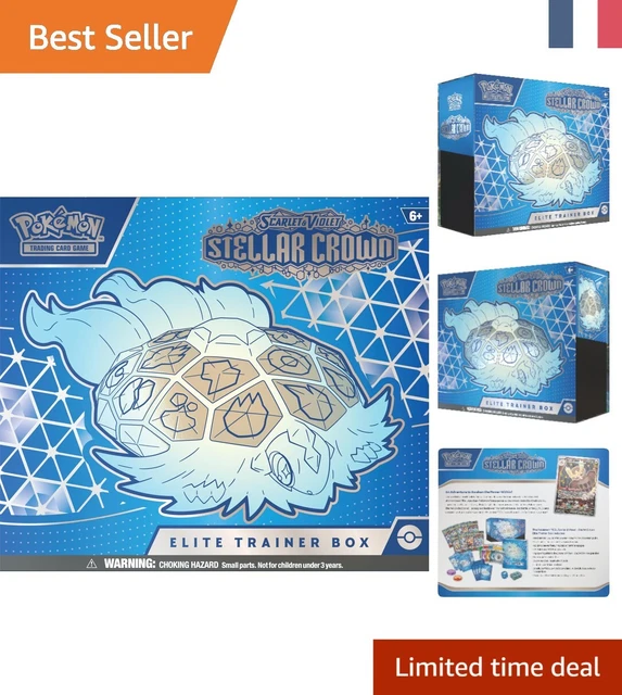 POKÉMON TCG STELLAR Crown - Carte Intégrale, 9 Boosters & Guide Inclus ...