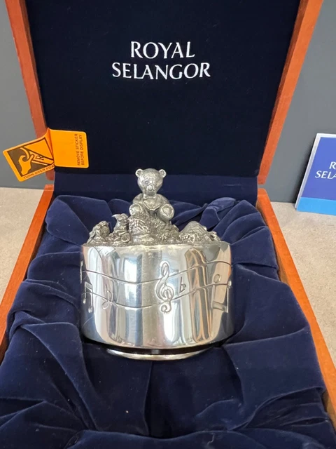 ROYAL SELANGOR PEWTER Music Carousel Teddy Bears Picnic £65.00 ...