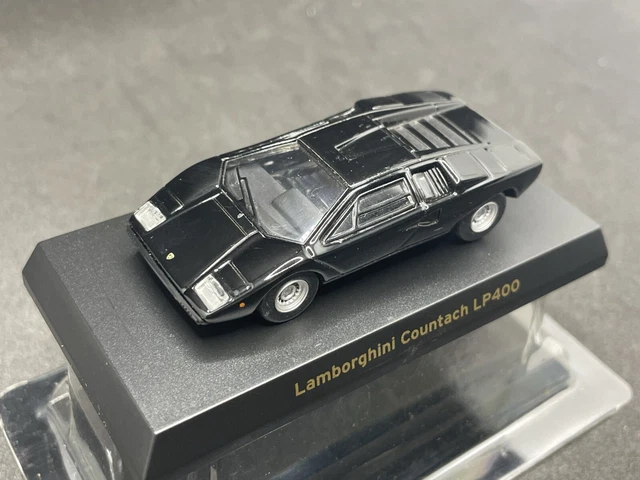 KYOSHO 1/64 LAMBORGHINI collection countach LP400 black diecast model ...