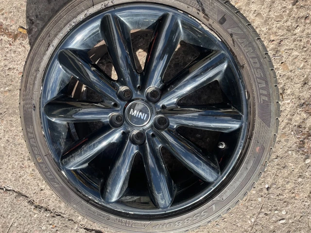 MINI F55 F56 17" Cosmos Spoke Black Alloy Wheel Rim & Tyre 7Jx17 ET54 ...