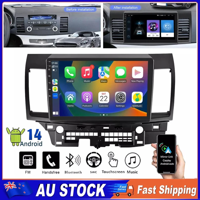FOR MITSUBISHI LANCER 2007-2017 Android14 Carplay 10"Car Stereo Radio ...