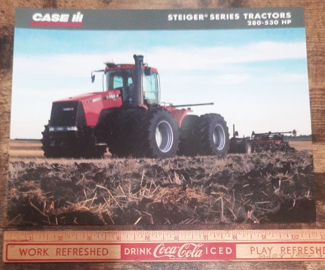 CASE IH INTERNATIONAL Harvester Steiger Series Tractors 2 Page Brochure ...