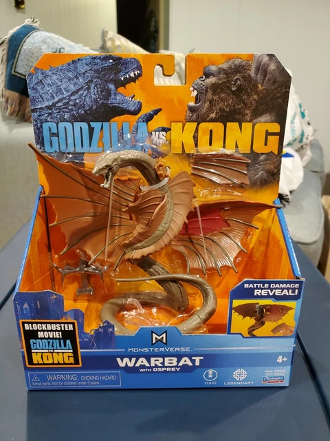 PLAYMATES TOYS MONSTERVERSE Warbat Action Figure Godzilla vs Kong Movie ...