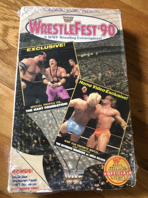 WWF WRESTLEFEST 90 VHS Coliseum Video Release BIG BOX With Plastic Wrapping £18.82 - PicClick UK
