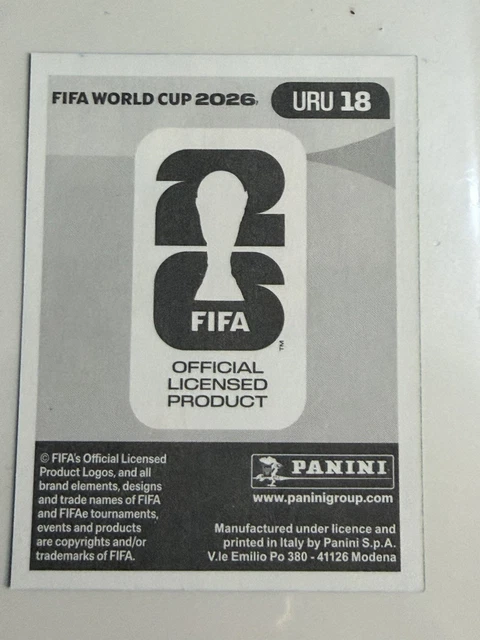 PANINI FIFA WORLD Cup 2026 #URU18 Federico Viñas Uruguay Green Border ...