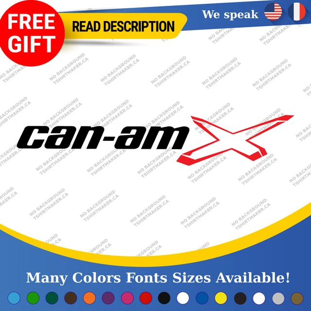 CAN-AM TEAM OUTLANDER Maverick BRP Spyder Ryker X ATV CANAM VINYL DECAL ...