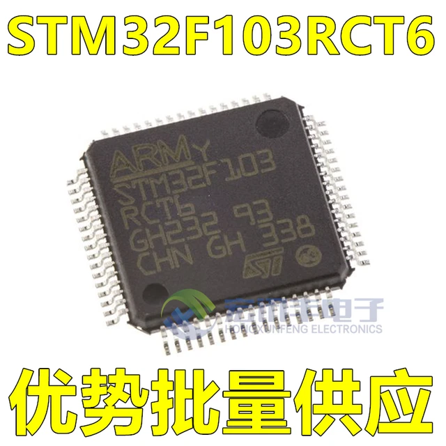 1PCS STM32F103RCT6 STM32F103RCT6TR Stm32F103 Lqfp-64 Mcu Arm Ic St #96 ...