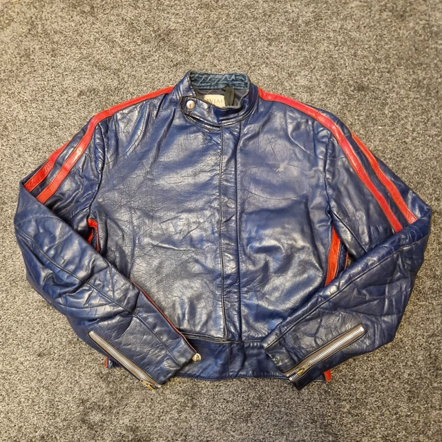 70S LEWIS LEATHERS Aviakit Motorcycle Biker Cafe Racer Jacket Coat ...