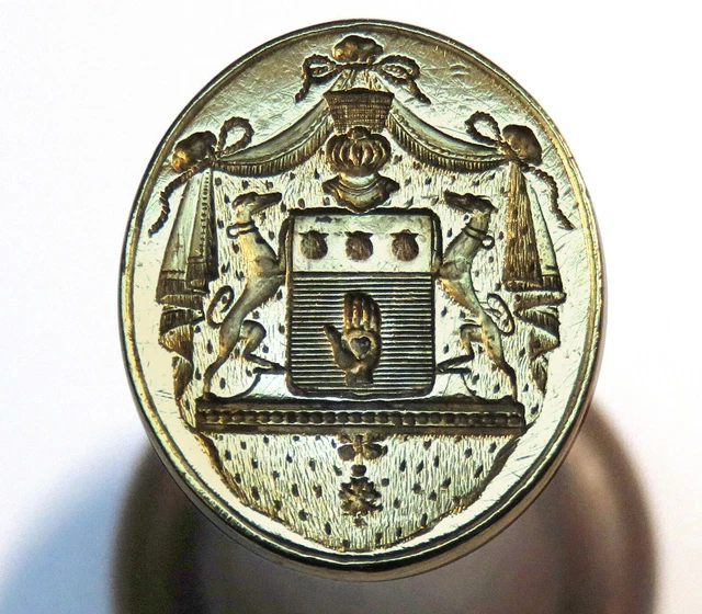 SEAL STAMP COAT of arms Knight of the Empire 1808 Napoleon £150.77 ...