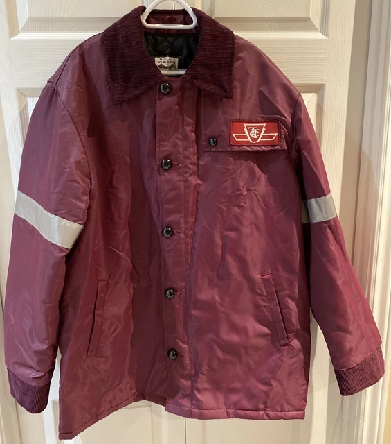 VINTAGE TORONTO TRANSIT Commission Coat TTC Uniform Subway Bus Size 46 ...