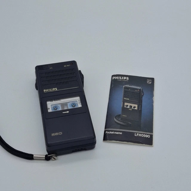 PHILIPS LFH-0590/00 RETRO Pocket Memo Mini Cassette Recorder ...