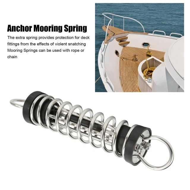 AUTO 11MM MARINE Mooring Spring Stainless Steel Anchor Dock Line ...