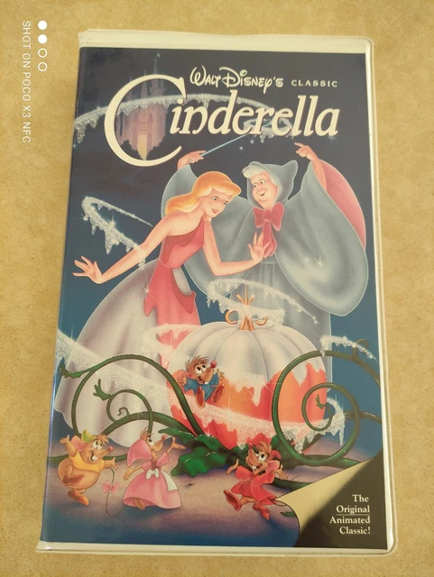Walt Disneys Classic Cinderella Movie Vhs Tape Black Diamond The 4732