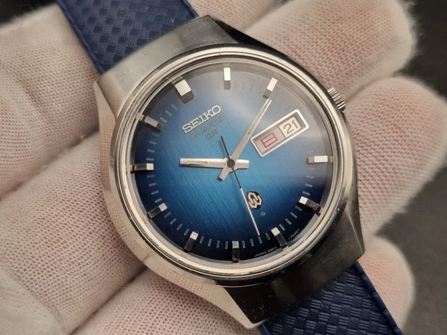 SEIKO QR BLUE Dial Sept 1973 3863-7010 Vintage JDM Quartz Dial Rare ...