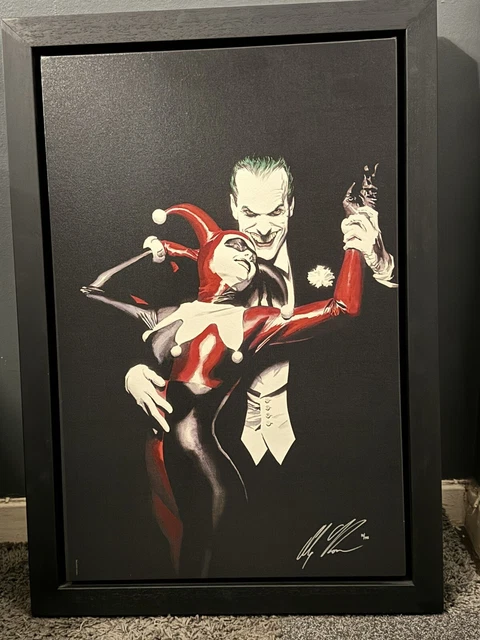 ALEX ROSS SIGNED Limited Edition Joker And Harley Quinn Tango With Evil ...