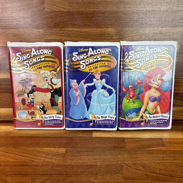 DISNEY'S SING ALONG Songs - Volume 1-3 (VHS) TESTED £14.13 - PicClick UK