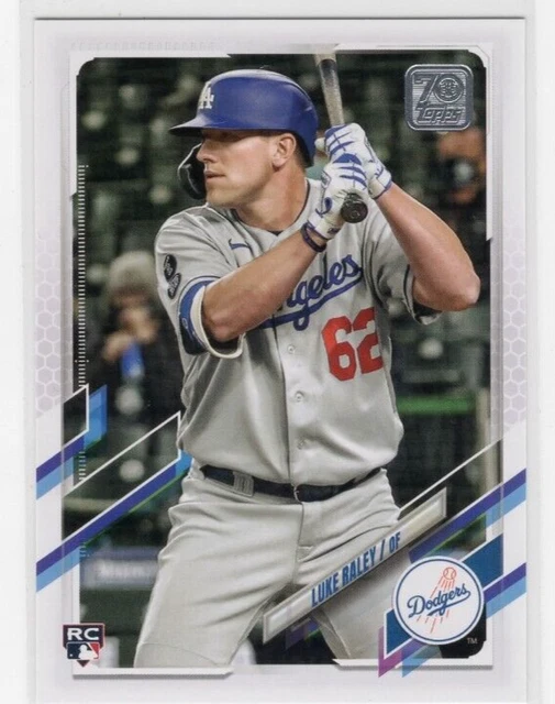 LUKE RALEY 2021 Topps Update recrue baseball #US7 Los Angeles Dodgers ...