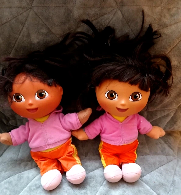 DORA THE EXPLORER Two Dolls Talking Soft Toys 2002 Pre School £9.99 ...