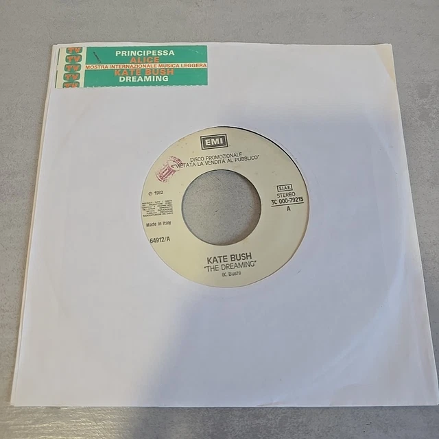 🎵 KATE BUSH 🎵 Rêvant 🎵 Alice 🎵 Princesse 45 Juke Box Italie Pressage ...