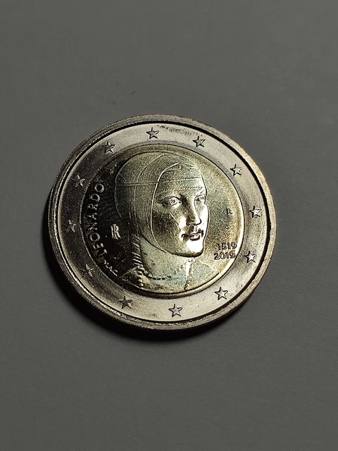 2 EURO 2019 Italie - Italia - Leonardo da Vinci EUR 3,61 - PicClick FR