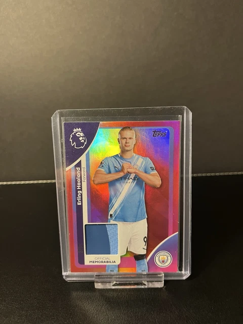 TOPPS PREMIER LEAGUE 2025/2026 Erling Haaland Man City 3/5 Rare Worn ...