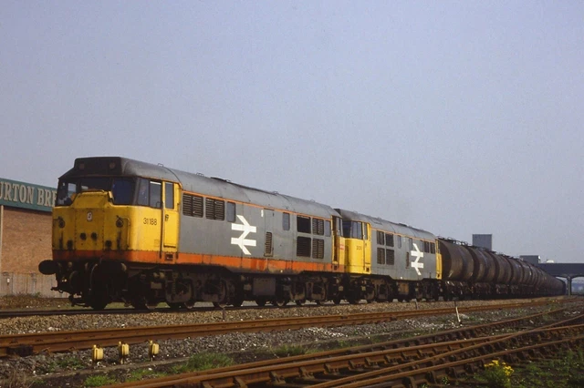 ORIGINAL 35MM COLOUR slide of Class 31 Diesel Locomotives 31 188/31 210 ...